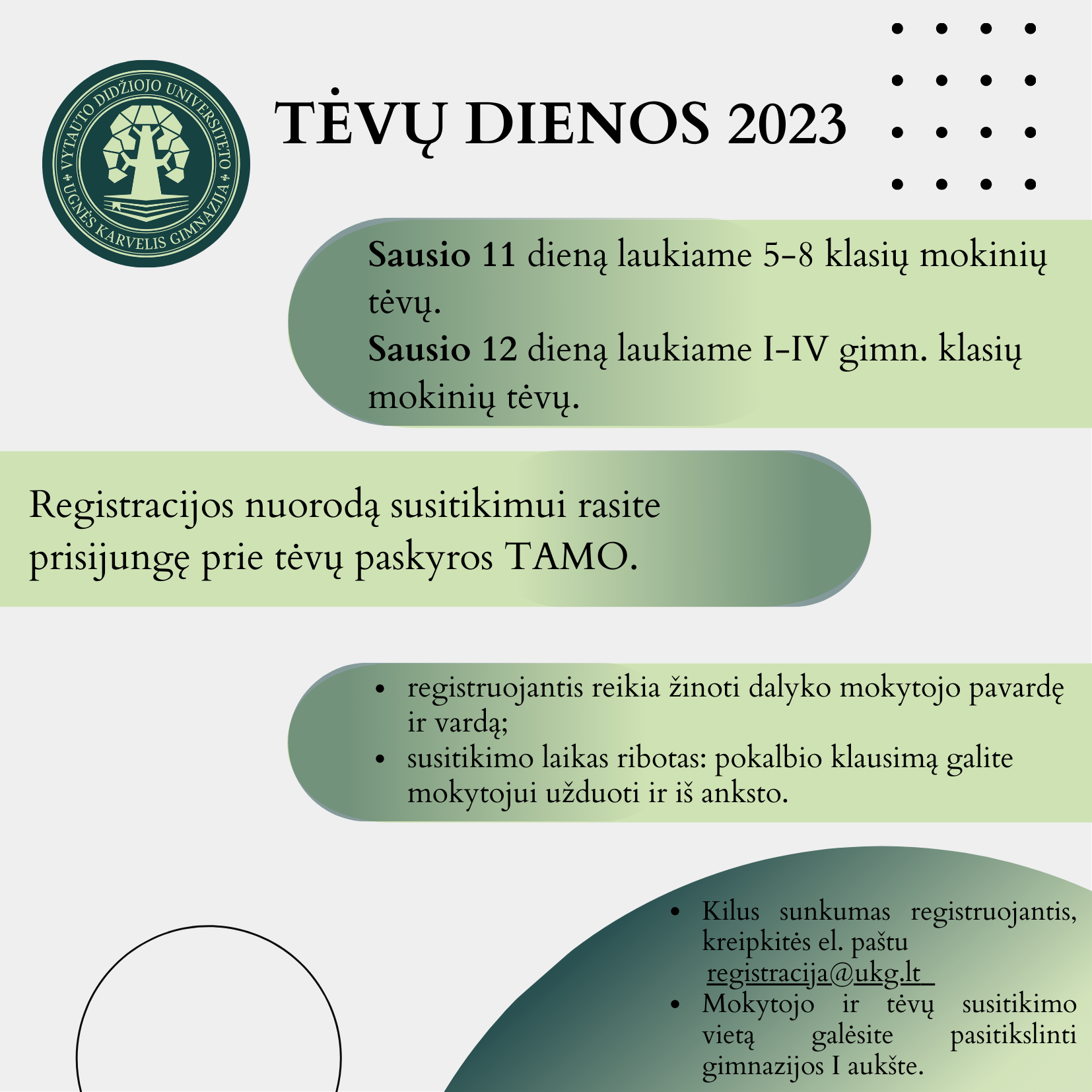 I-IVg kl. Tėvų diena - Vytauto Didžiojo universiteto Ugnės Karvelis ...